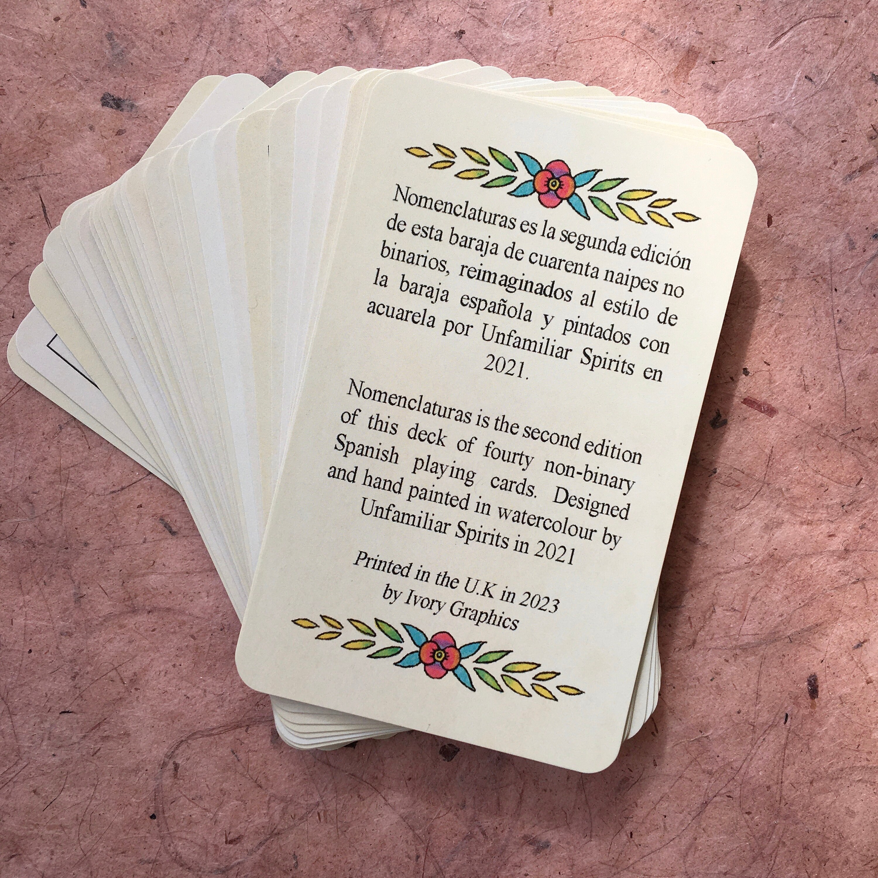 Nomenclaturas non-binary Spanish Playing Cards - Etsy