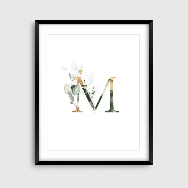 Initial Poster - Etsy