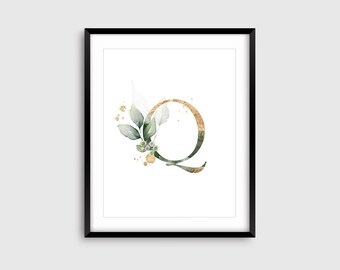 Letter Q Wall Art - Etsy