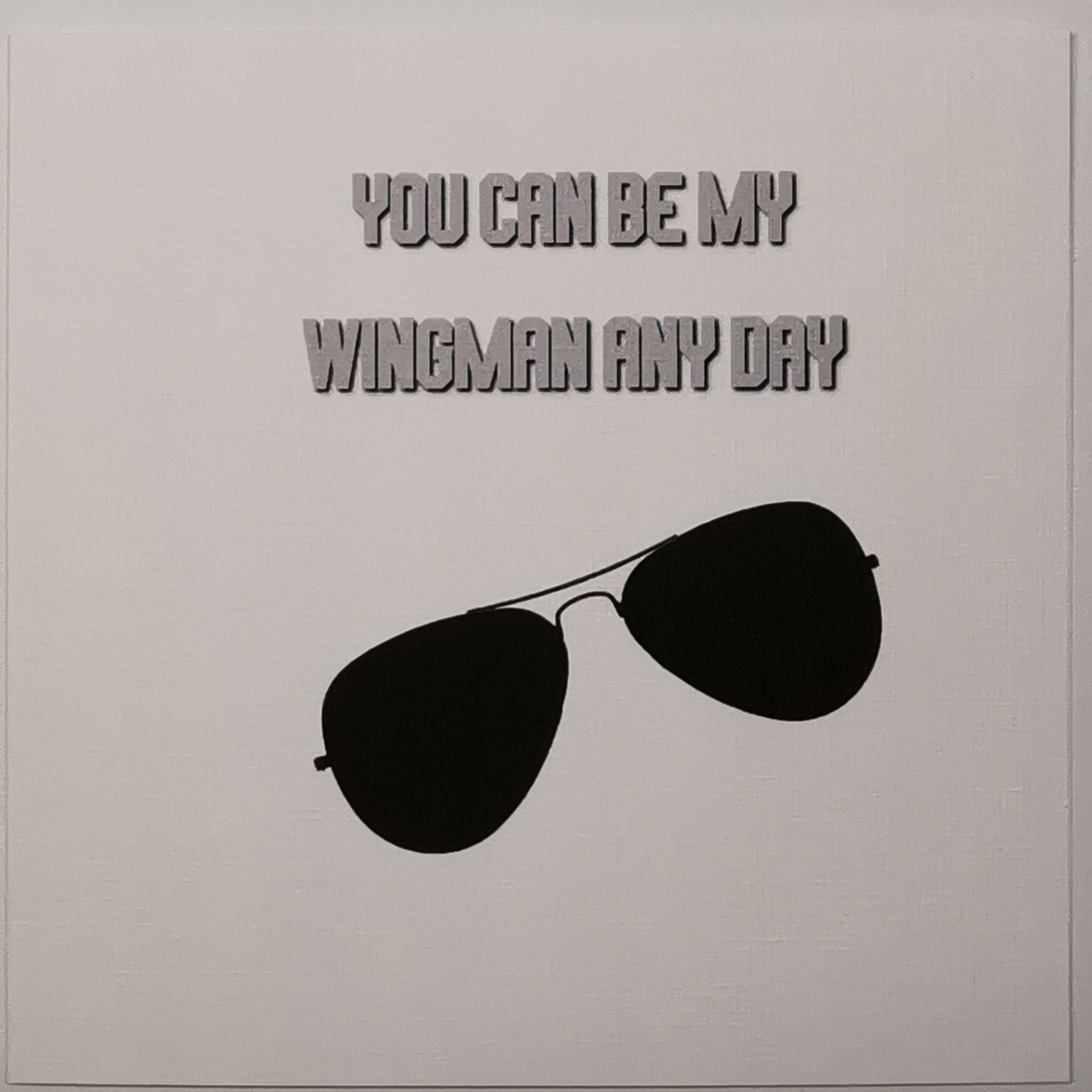 Wingman Top Gun Birthday Card Funny Birthday Card Free Etsy