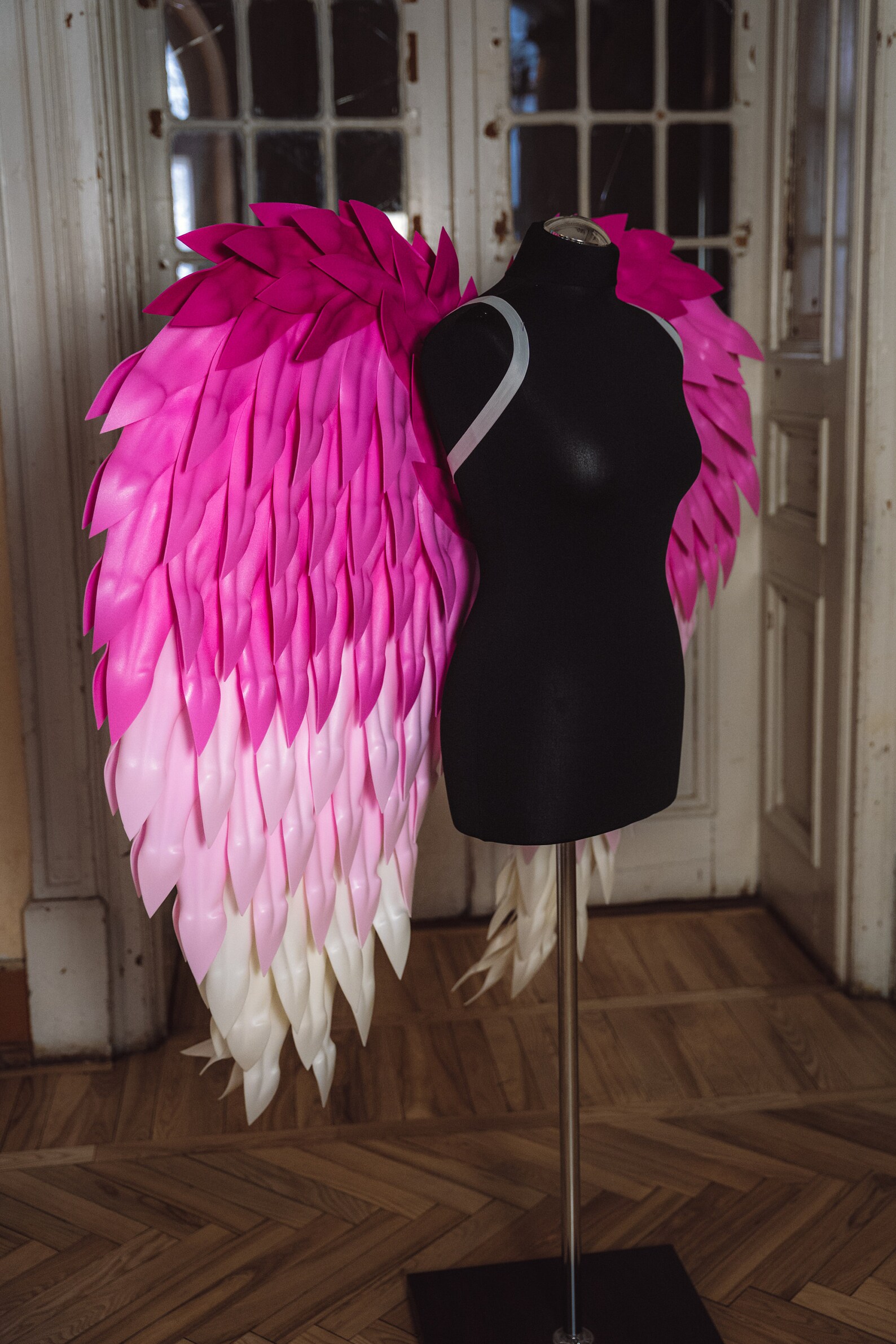 Pink Angel Wings Costume Ombre Photo Shoot Prop Cosplay Etsy
