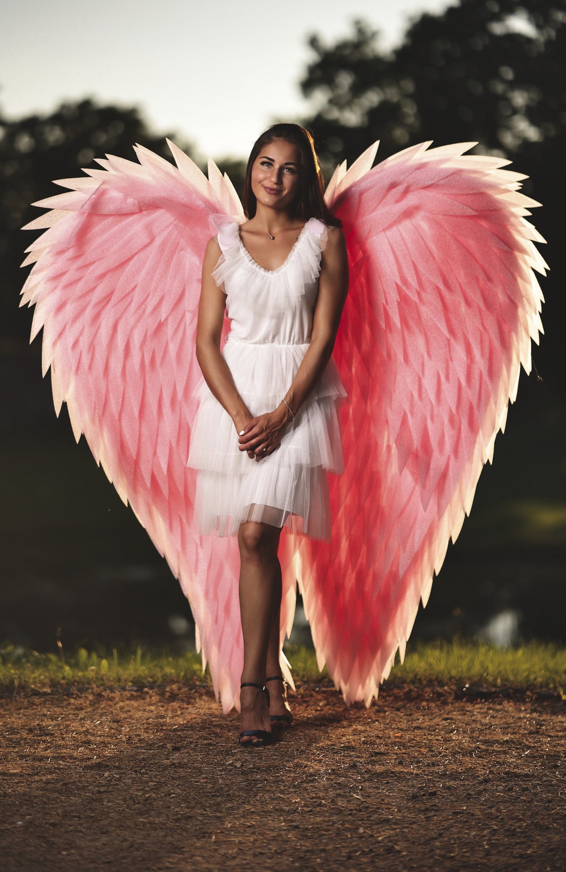 Pink Angel Wings Costume Photoshoots Prop Cosplay Costume Etsy Canada