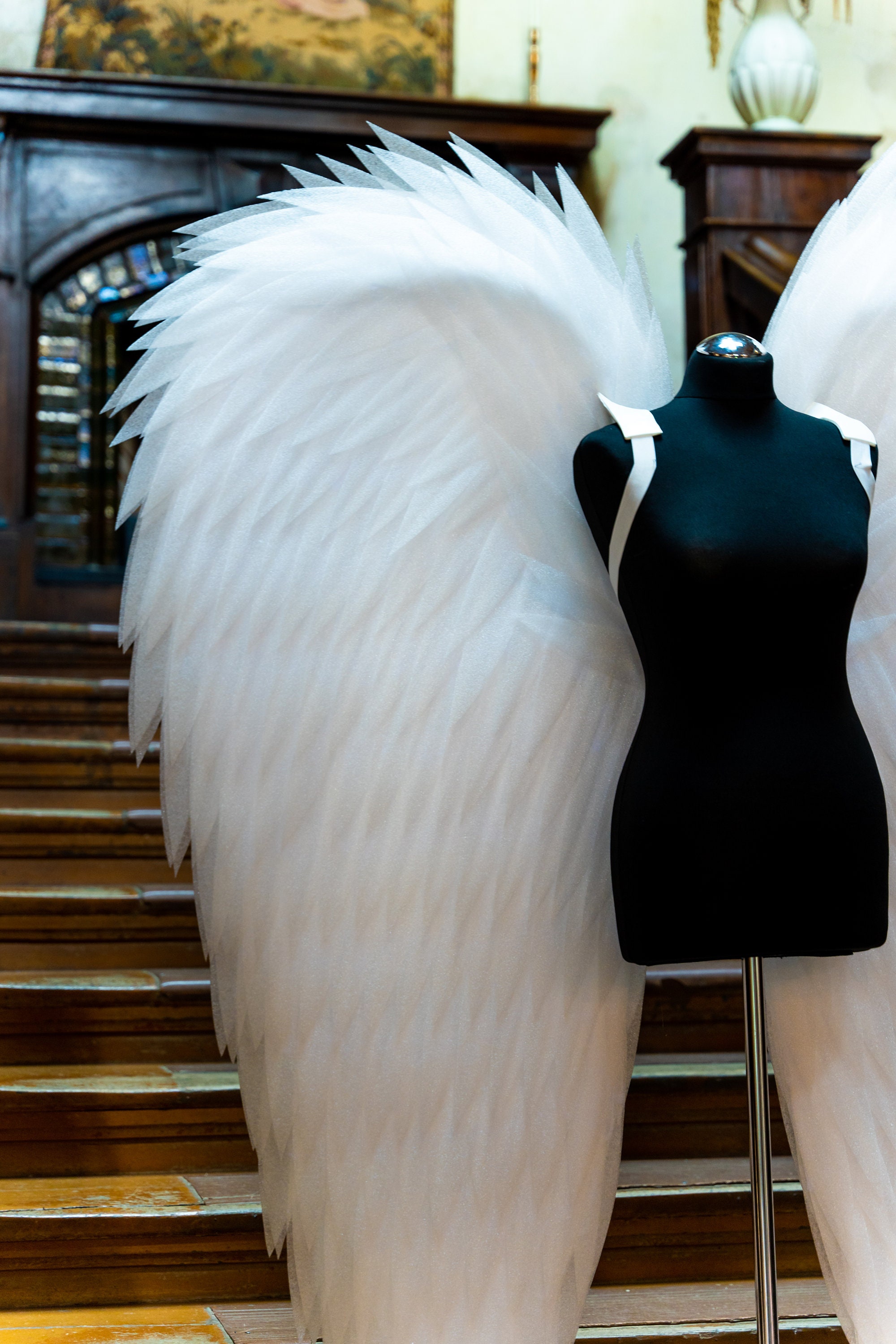 Disfraz de alas de ángel blancas tamaño extra grande para - Etsy México