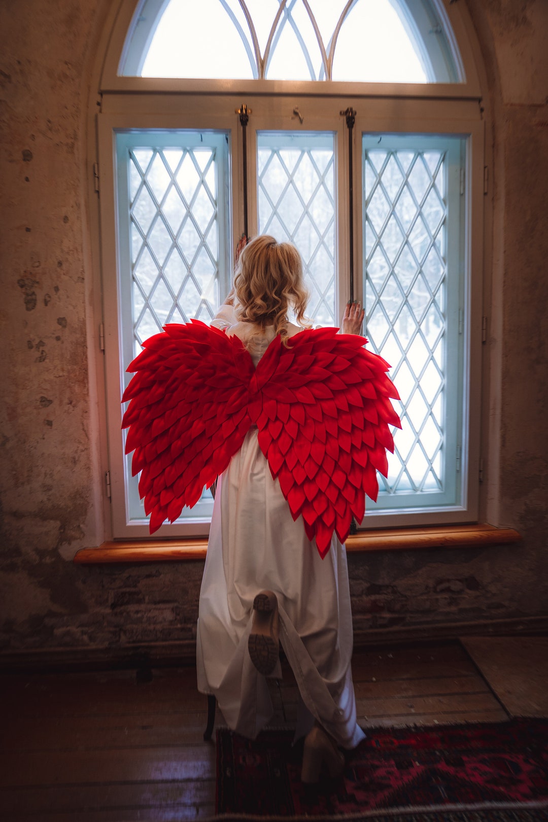 Red Angel Wings Costume Cosplay Small Size - Etsy
