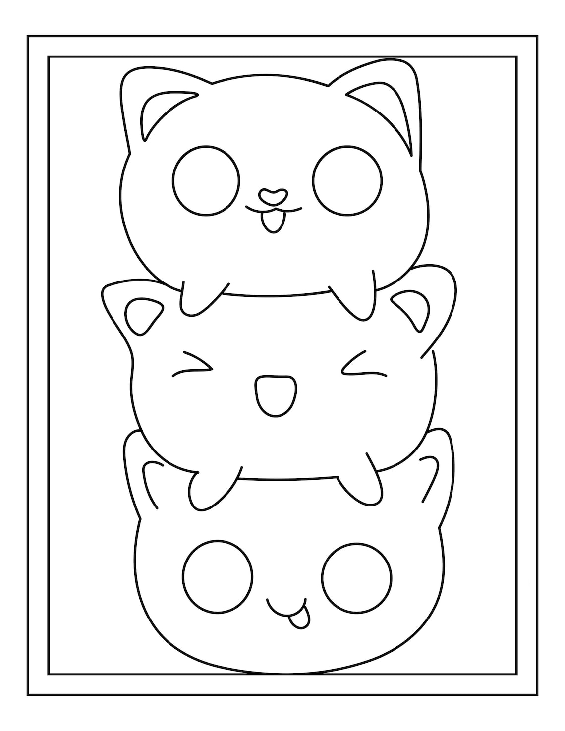 Cute and Plushy Coloring Pages for Kids Cute Printable Coloring Pages ...