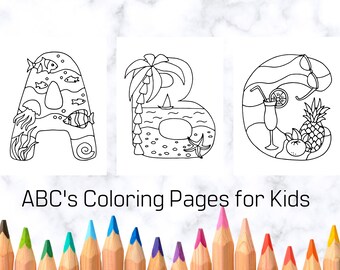 Beachy Alphabet - Etsy