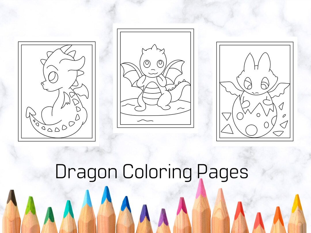 Cute Dragon Coloring Pages for Kids Cute Printable Coloring Pages for ...
