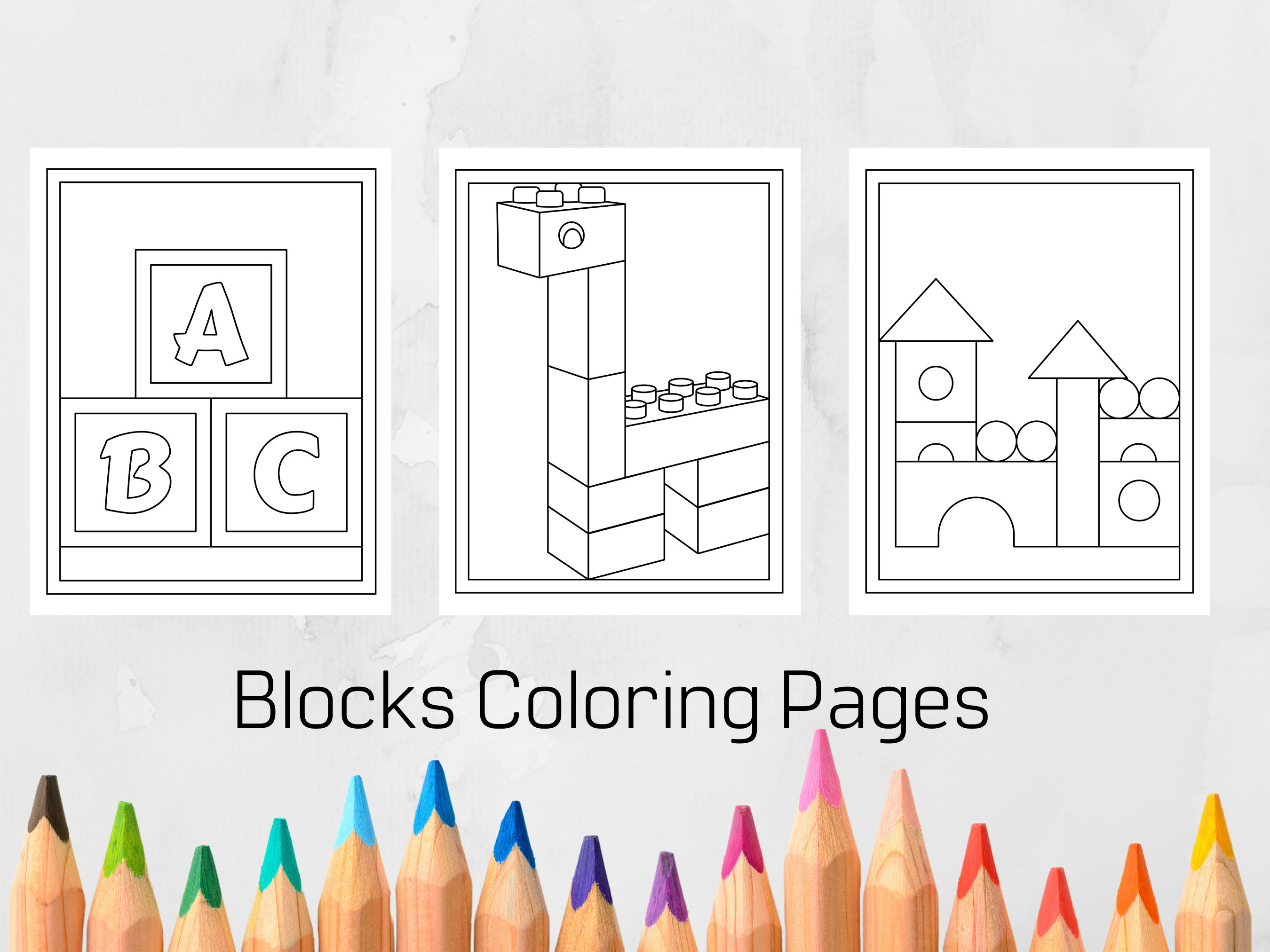 Block Coloring Pages