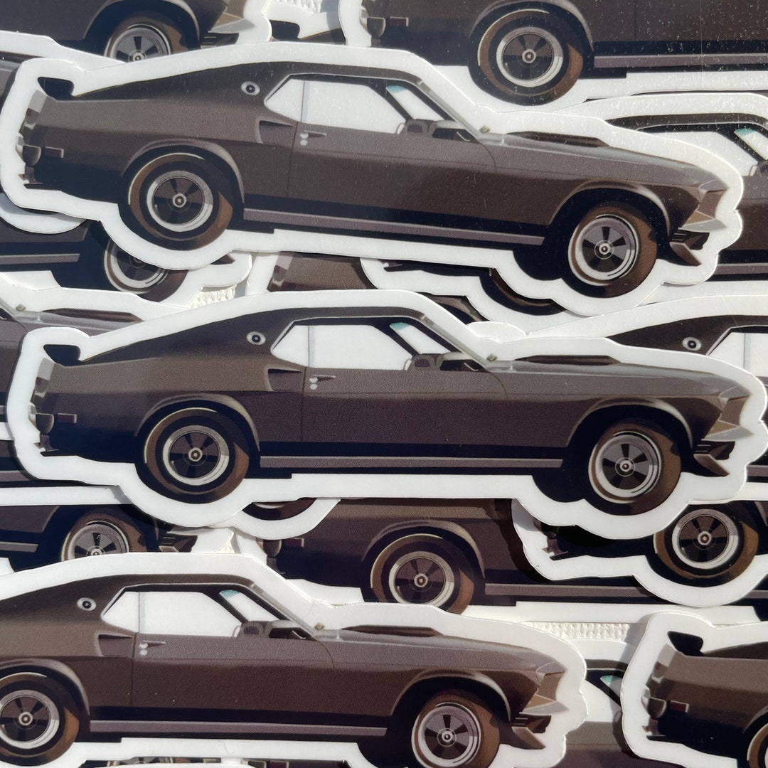 1960s Mustang Inspired Sticker. Vintage Cars Stickers, 1969. - Etsy