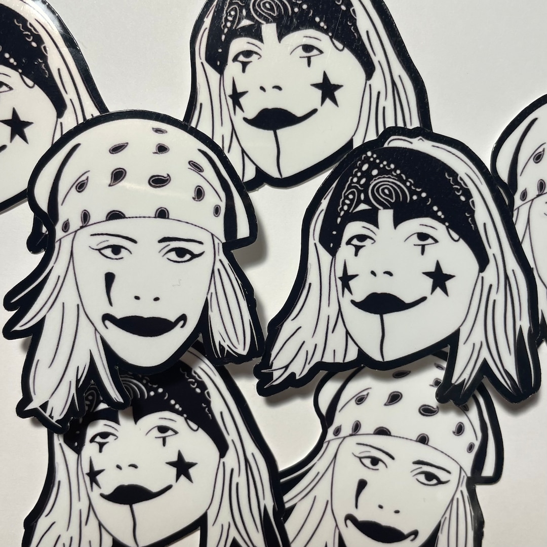 Garden Inspired 2pc Stickers, Music Stickers, Band Stickers, Punk Clown ...