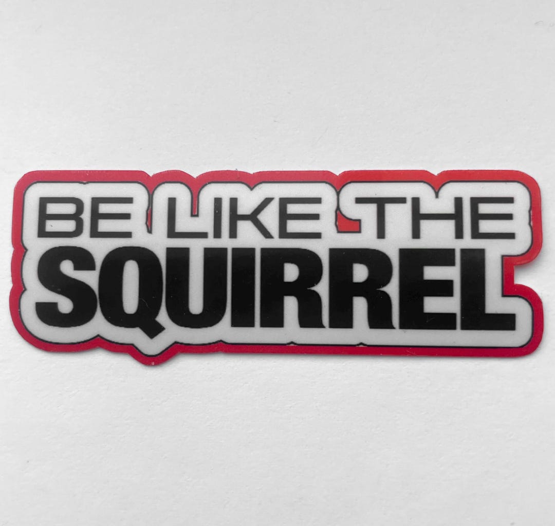 Be Like the Squirrel Sticker, Music Stickers, Band Stickers, Lyrics ...