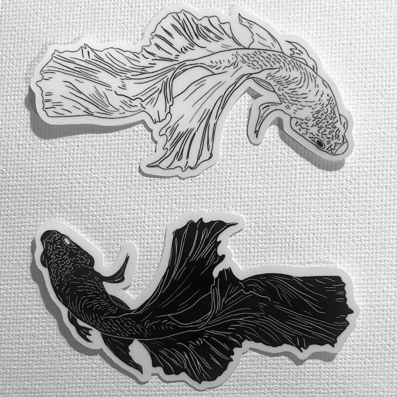 Anime Fish Decals - Etsy