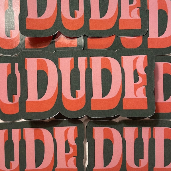 Typography Stickers - Etsy