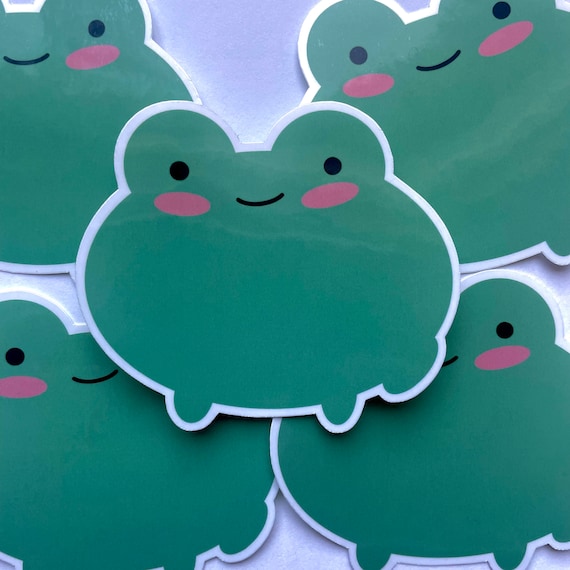 Frog Stickers Cute Stickers Kawaii Stickers Animal - Etsy