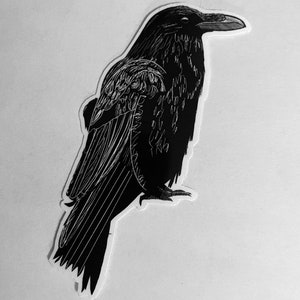 Crow Stickers, Raven Stickers, Bird Stickers, Animal Stickers ...