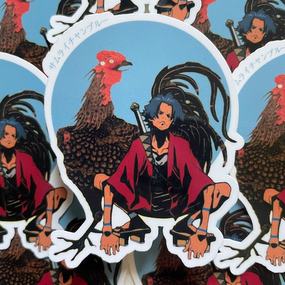 Samurai Anime Stickers Mugen Inspired Stickers Laptop - Etsy