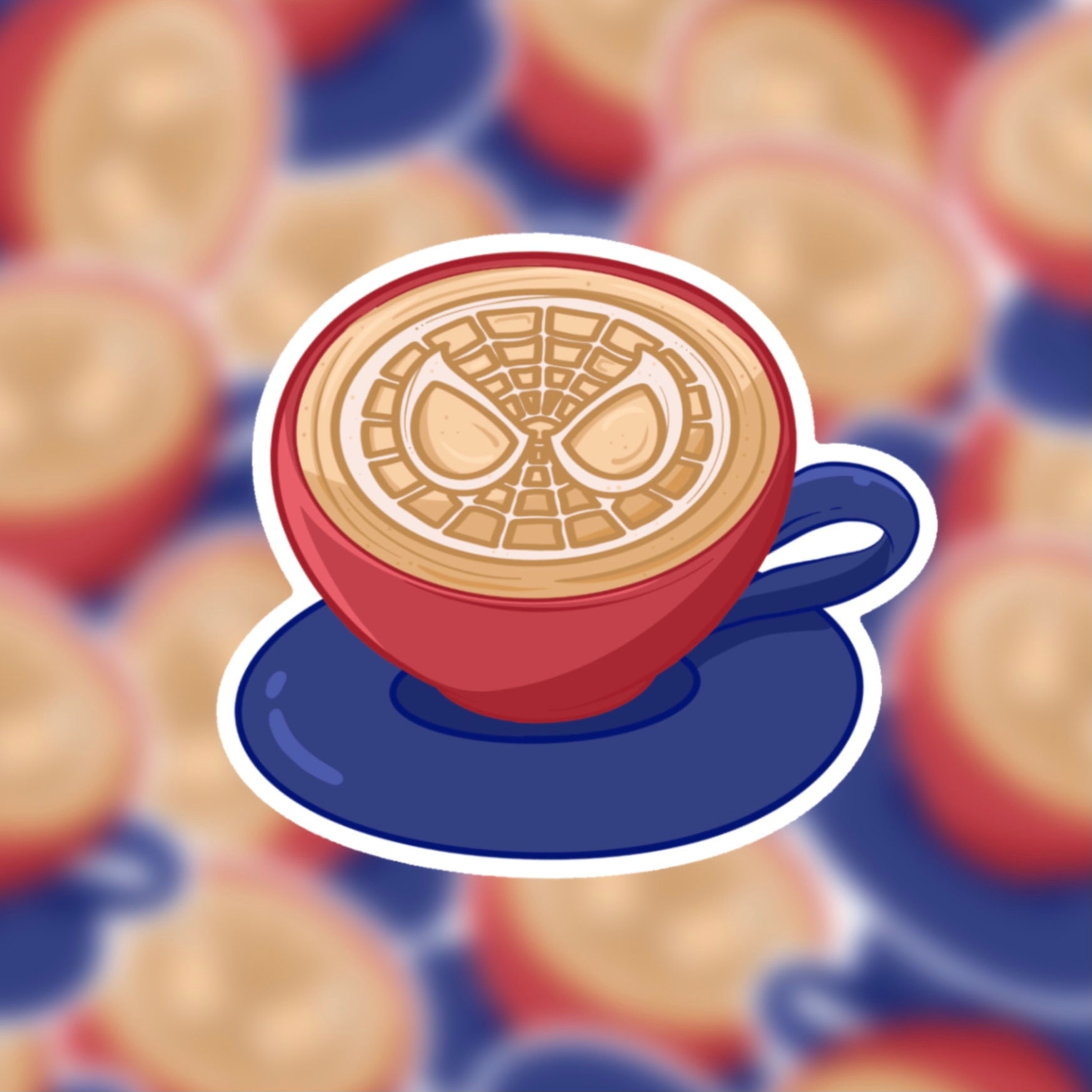 Marvel Avengers Latte Stickers Captain America Thor Loki - Etsy