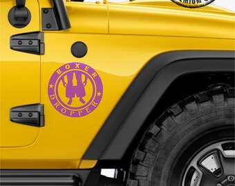 Boxer Dropper Decal - Etsy