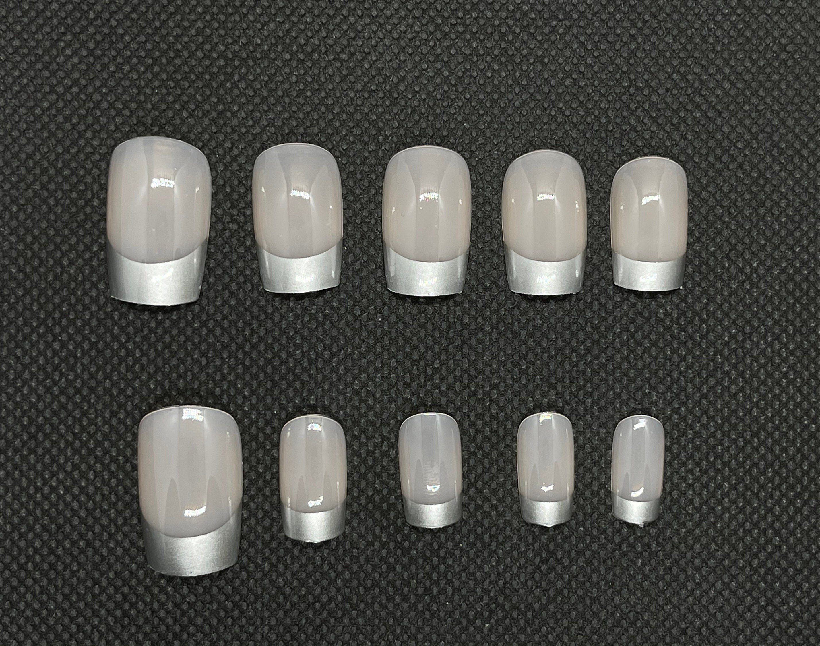 Hydro Edge False Nails, Press on Squared Round Coners Nails,handmade ...