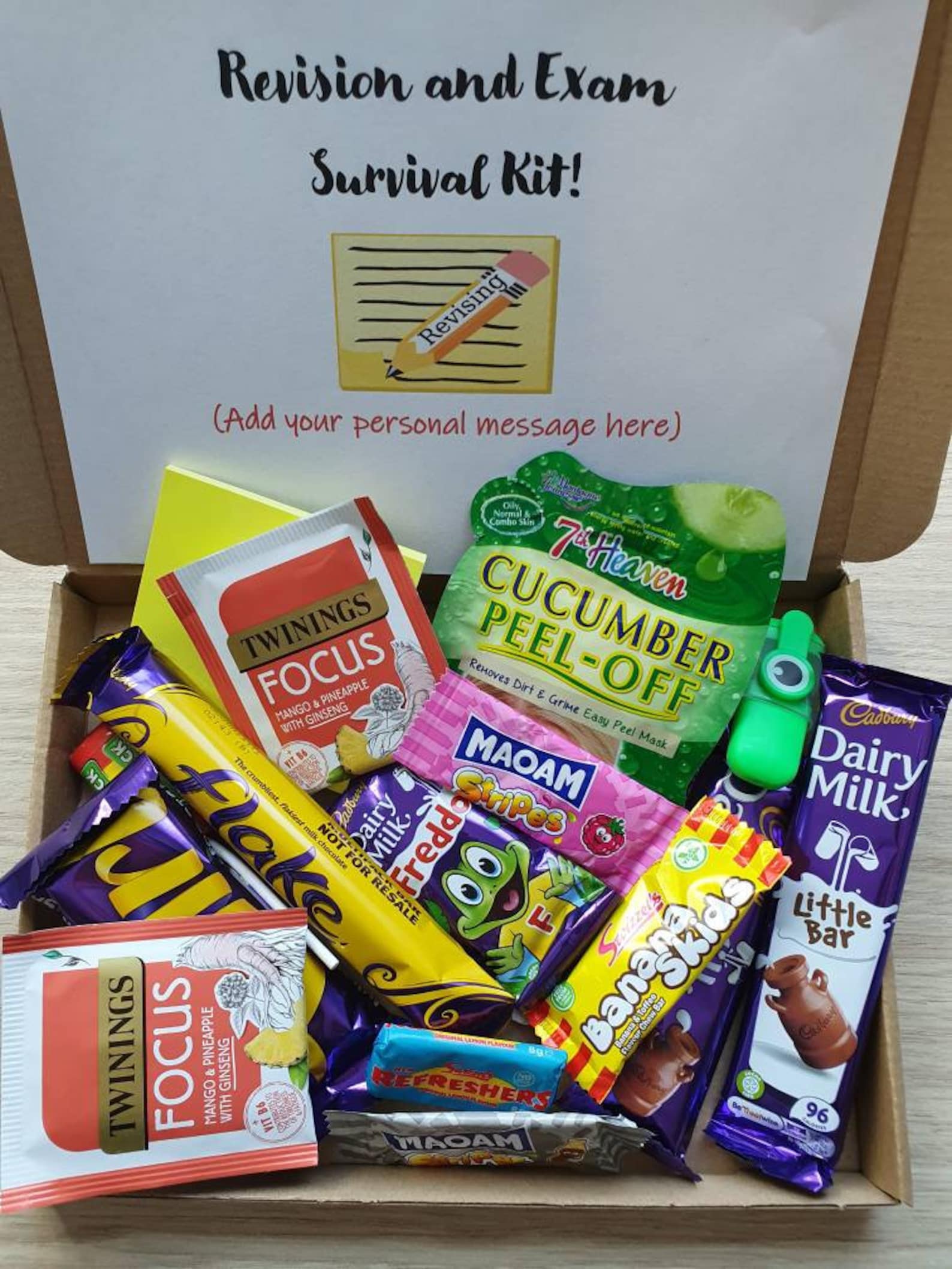 Exam Survival Kit. Personalised. Revision Treat. Uni Gift. - Etsy UK