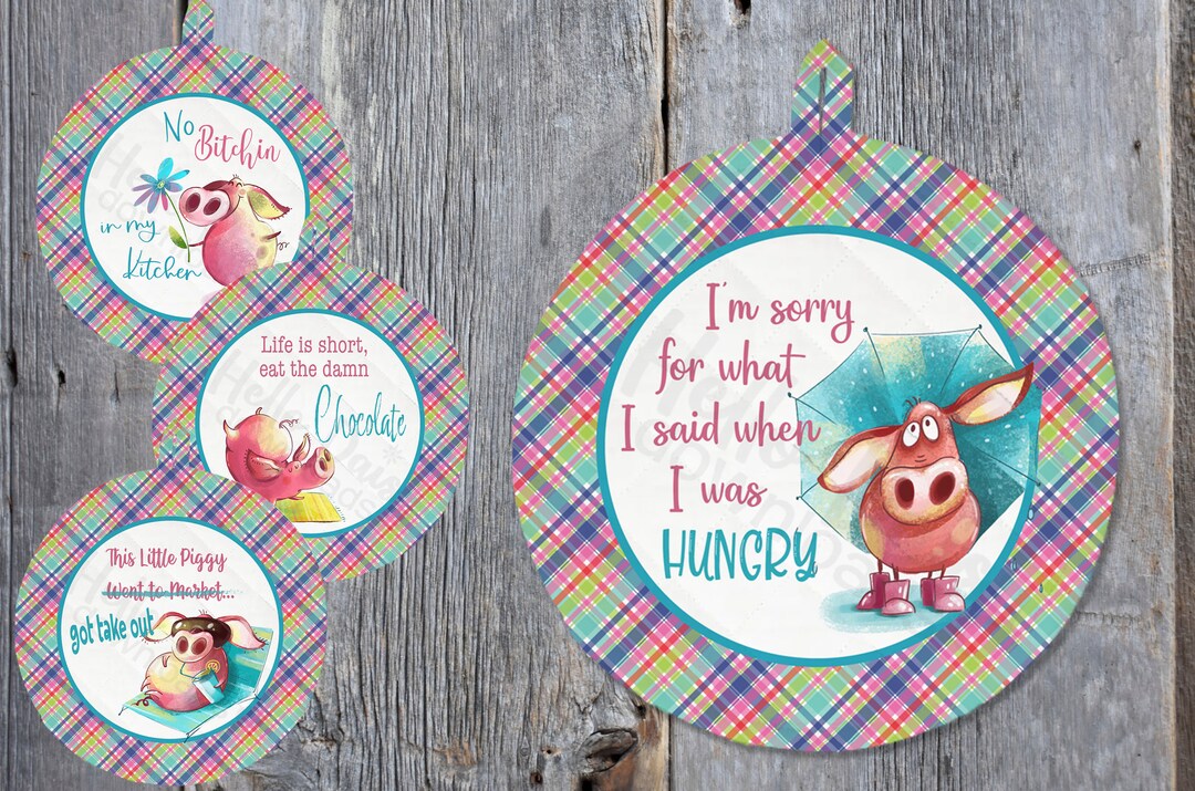 Pot Holder [round] Design Bundle | Instant Digital Download PNG File ...