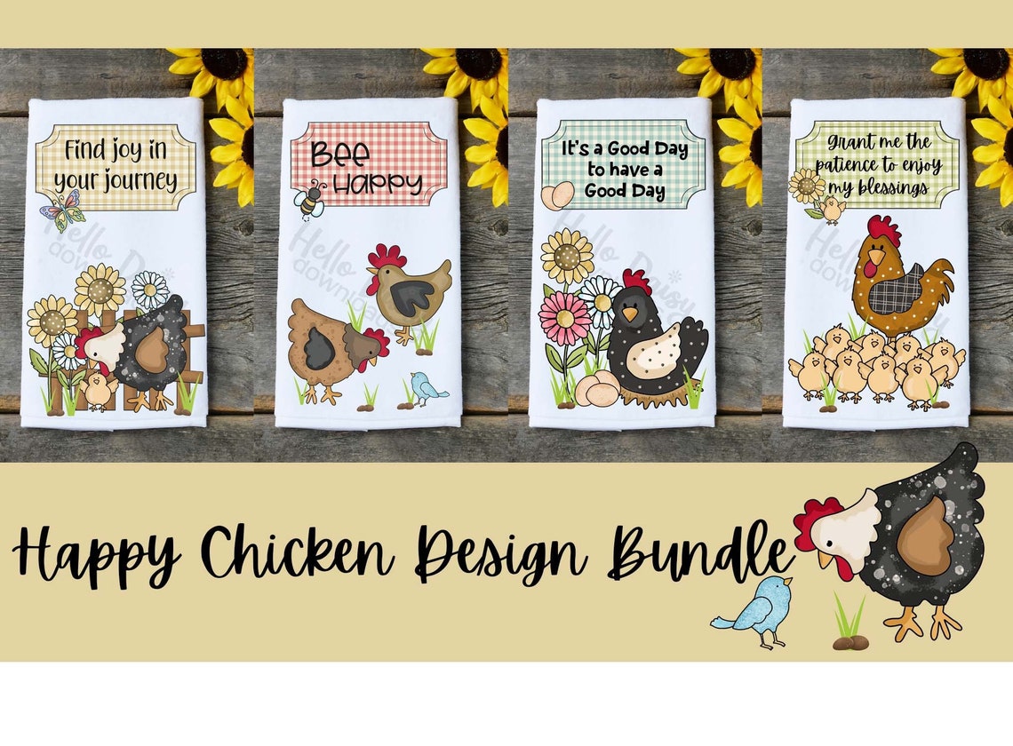 Kitchen Towel Design Bundle Instant Digital Download PNG - Etsy
