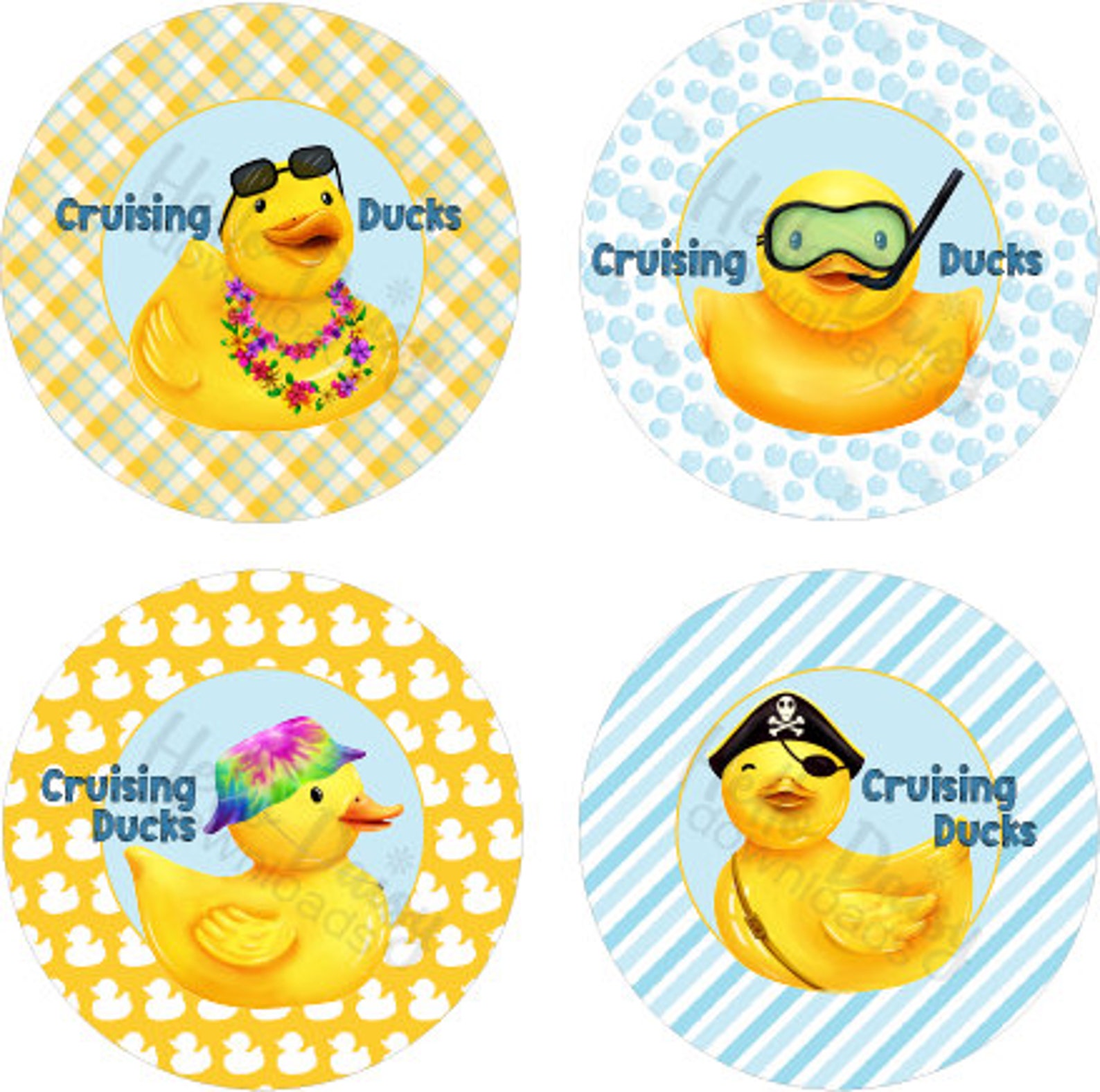 Cruising Ducks Design Bundle Instant Digital Download PNG File ONLY ...