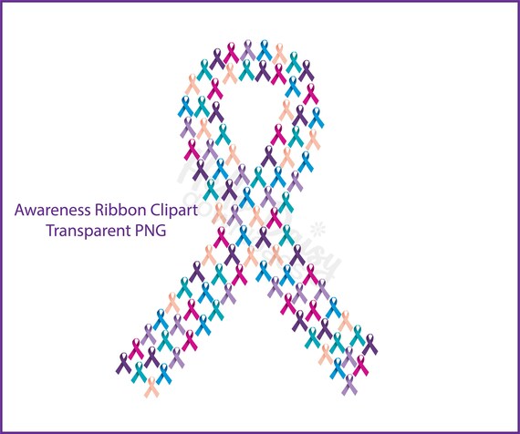 Awareness Ribbon Clipart Image PNG Transparent Background | Etsy