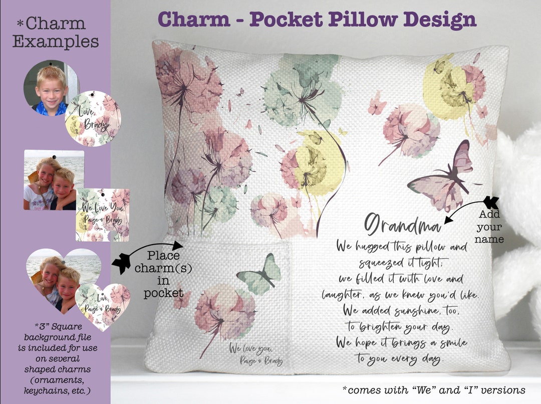 Sm 'pillow With a Pocket' Design | Digital Download PNG Sublimation ...