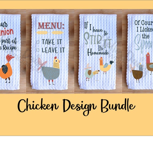 Kitchen Towel Design Bundle Instant Digital Download PNG - Etsy