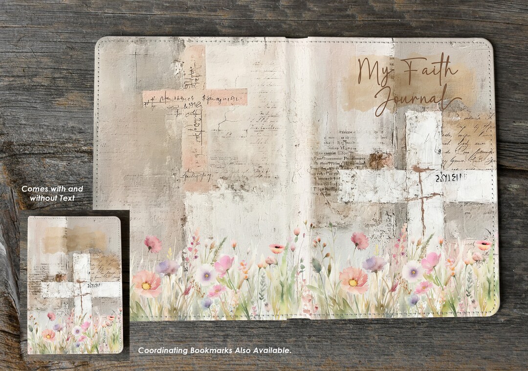 Digital: Journal Design Faith Cross Flowers | Instant Digital Download ...