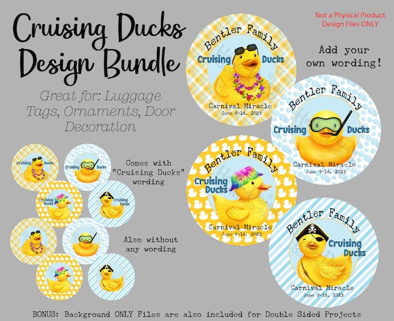 Cruising Ducks Design Bundle Instant Digital Download PNG File - Etsy