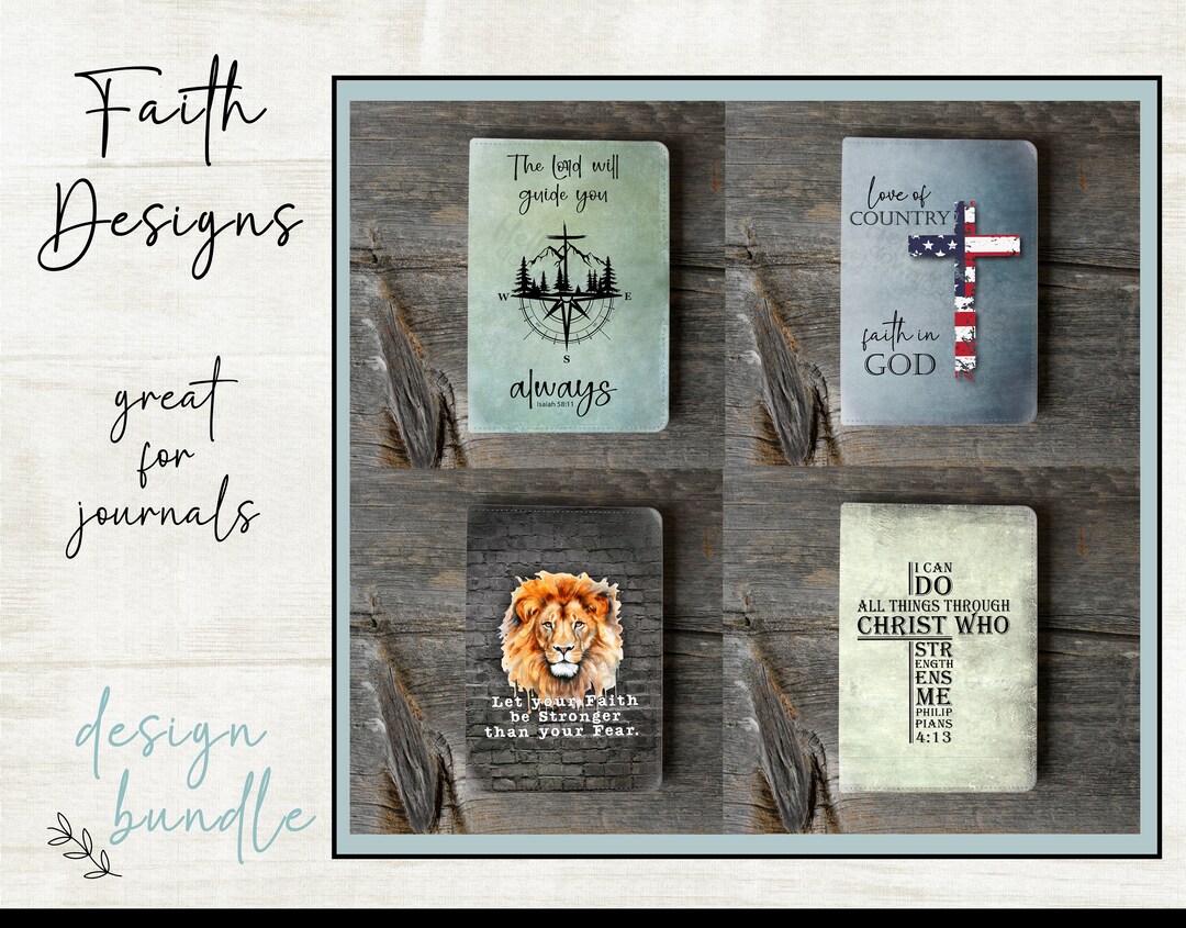 Journal Design Bundle Faith | Instant Digital Download PNG Sublimation ...