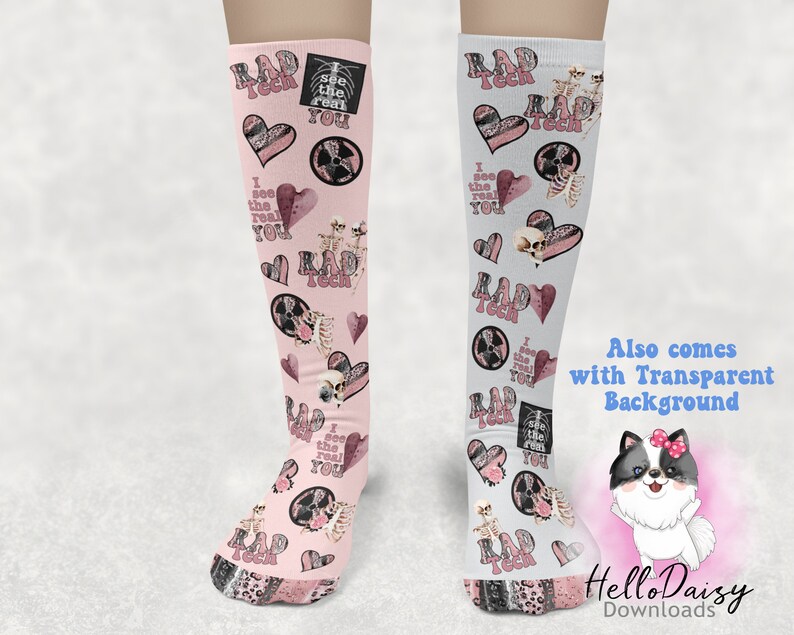 Funny Sock Design Rad Tech Instant Download PNG 3 - Etsy