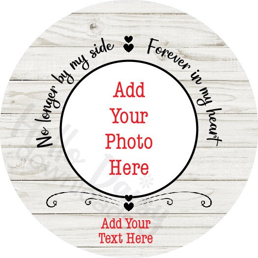 Memorial Round Ornament Design 2 Versions Instant Digital - Etsy