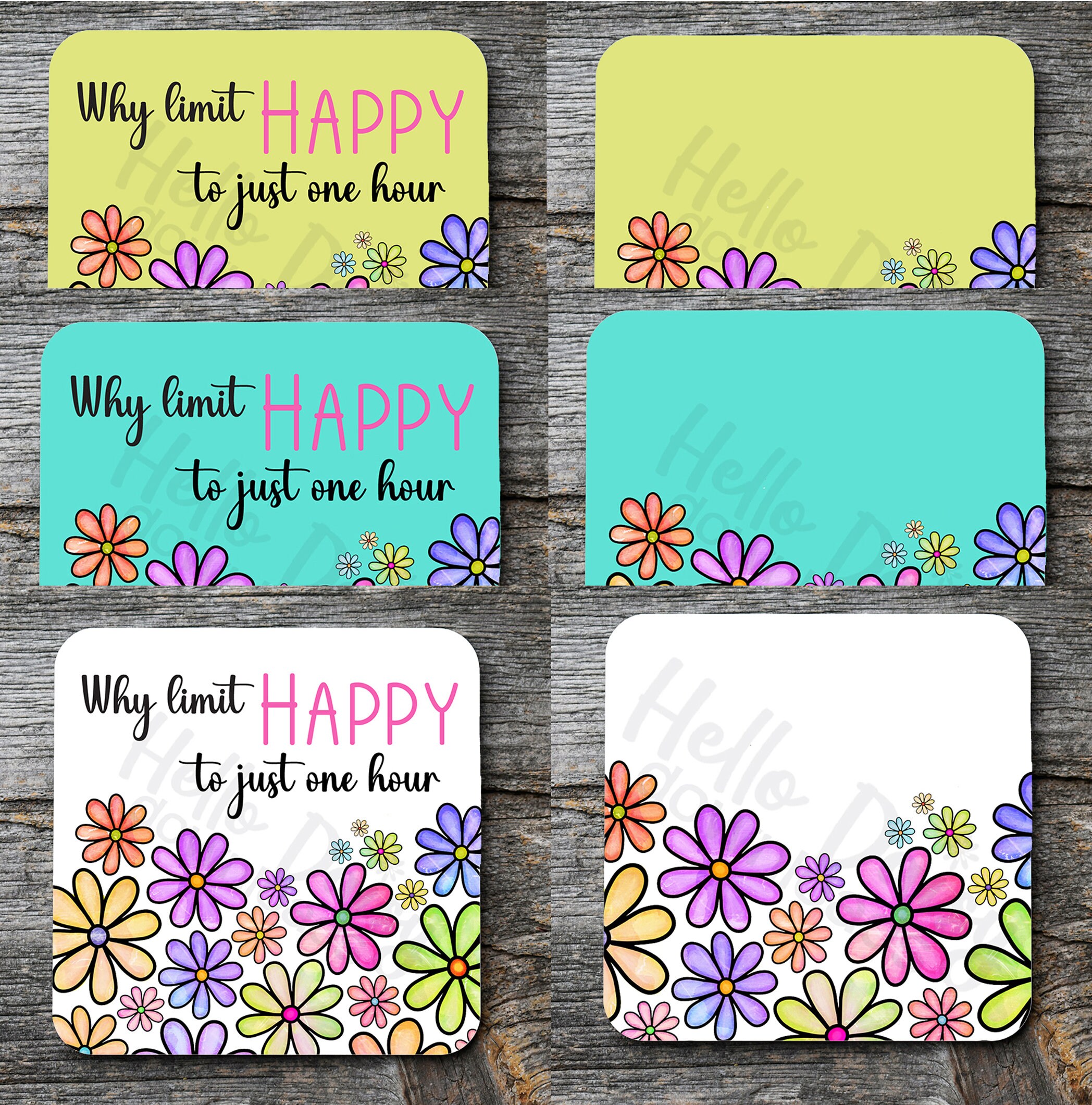 6 Pk. Sq. Coaster or 6x6 Sign Design Bundle Customizable - Etsy