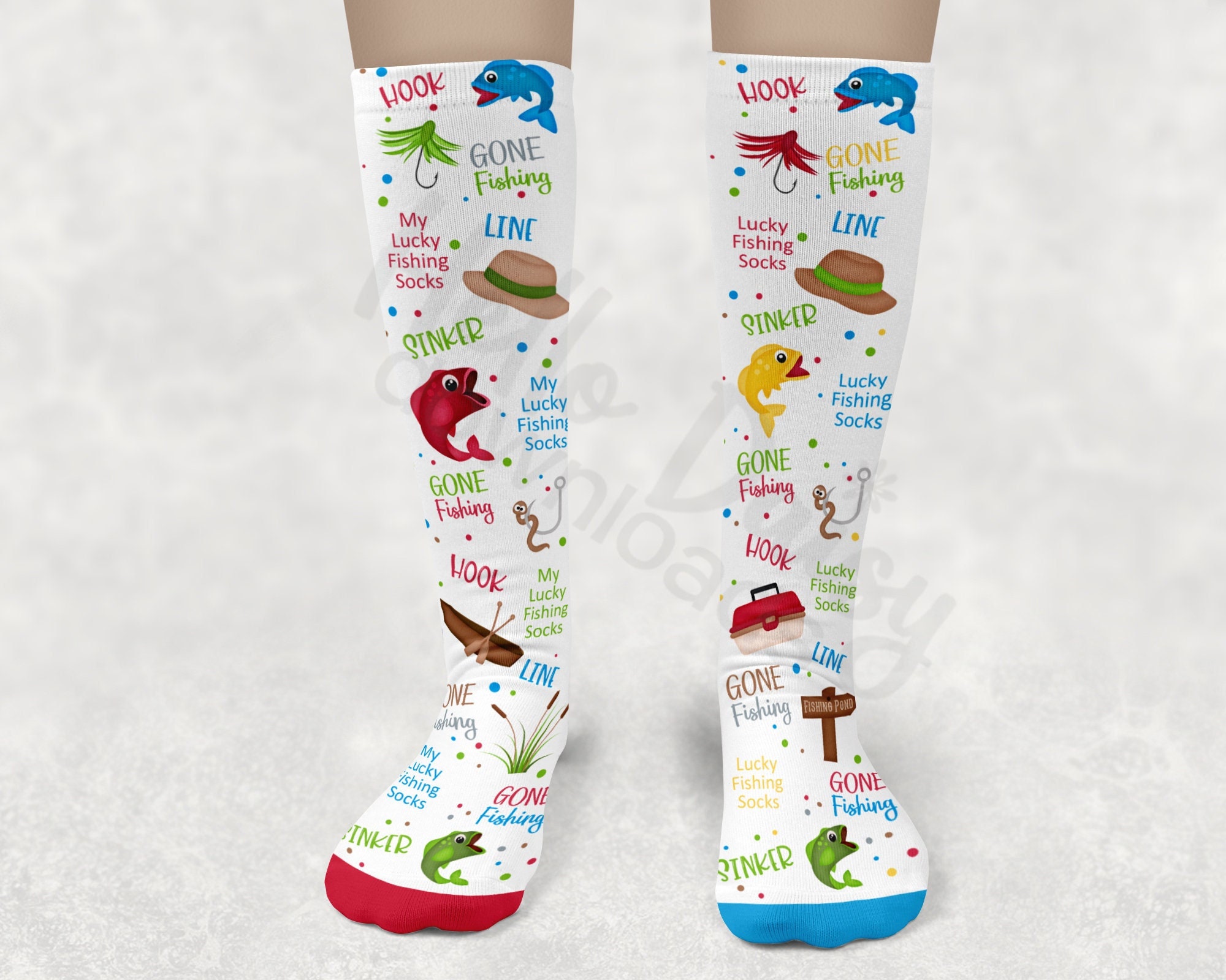 Funny Sock Design Instant Download PNG Two Different Designs Lucky ...