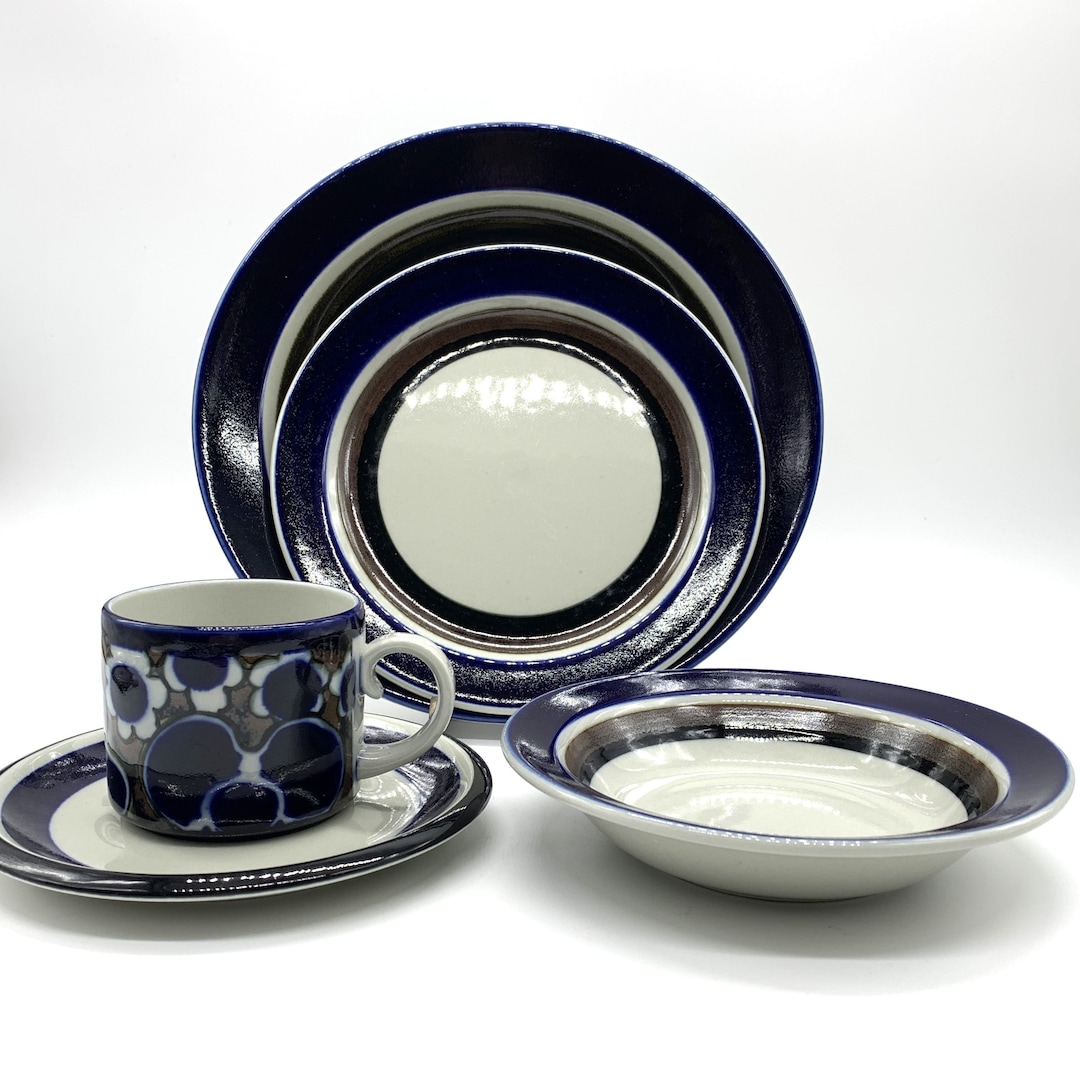 Arabia Finland SAARA Dinnerware Set: Mid-century Modern Stoneware ...