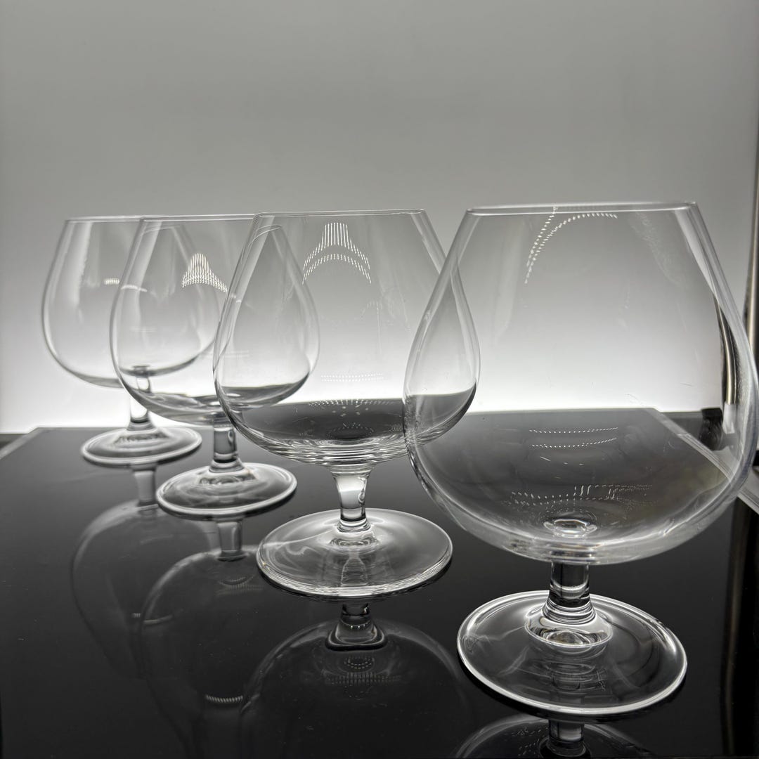 Vintage Hand-blown Crystal Brandy Snifters - Set of 2 or 4 - Etsy