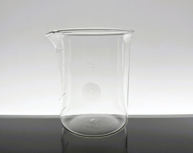 Vintage Pyrex Beaker | Corning Pyrex Glass 400ml | Heavy Duty Graduated Beaker 1003 400 | Lab ...