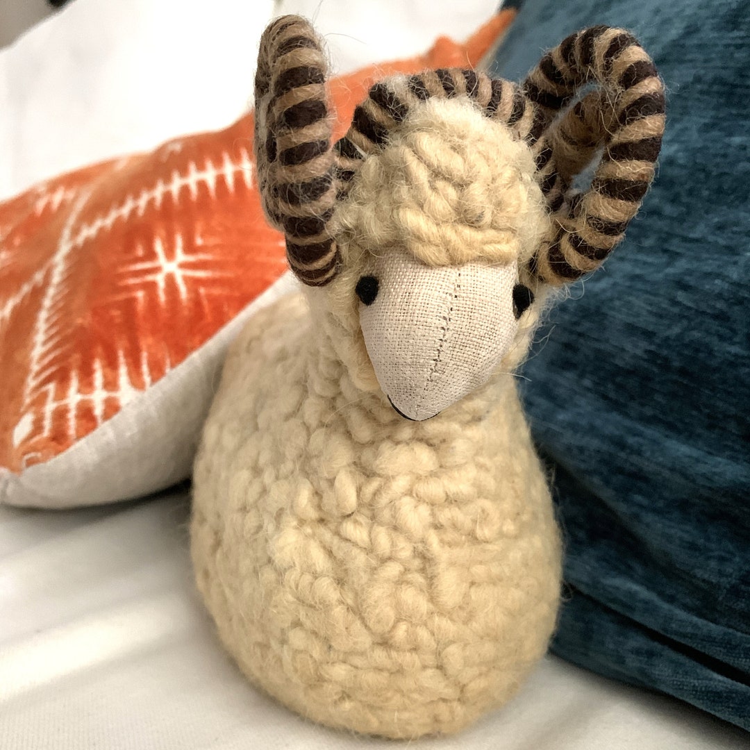 Vintage Polish Folk Art | Stuffed Ram | Farmhouse | Sheep Decor ...