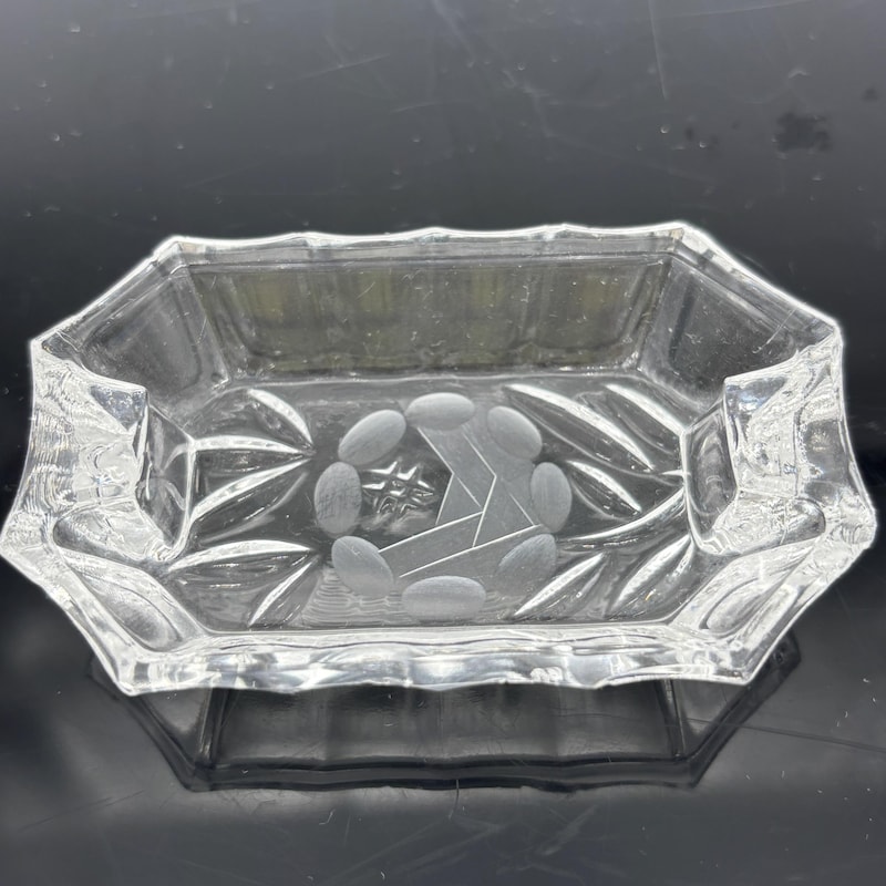 Cut Glass Square Dish - Etsy