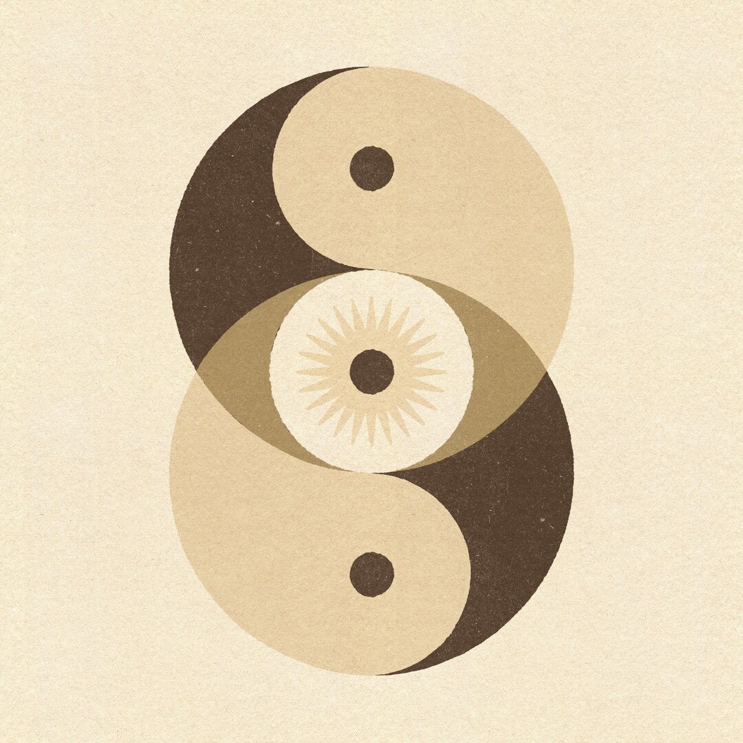 Yin Yang Eye Print - Etsy