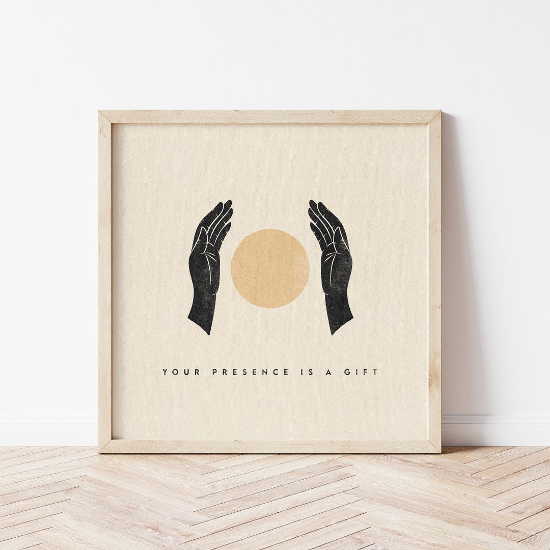 Your Presence is a Gift Print - Etsy