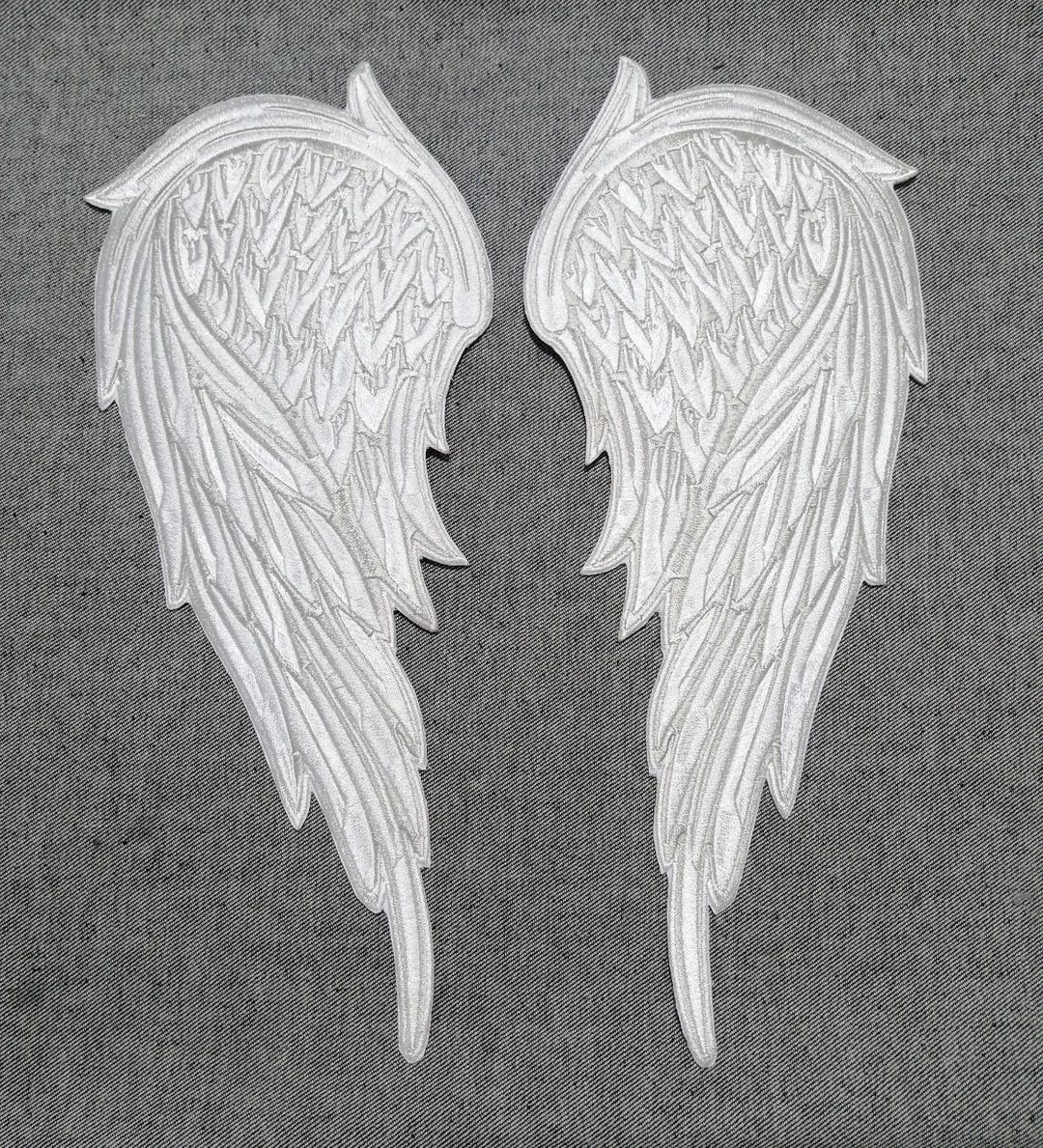 Angel Wings Patch Large Back Patch for Jacket Vest 11" 4.81" Inch Iron ...