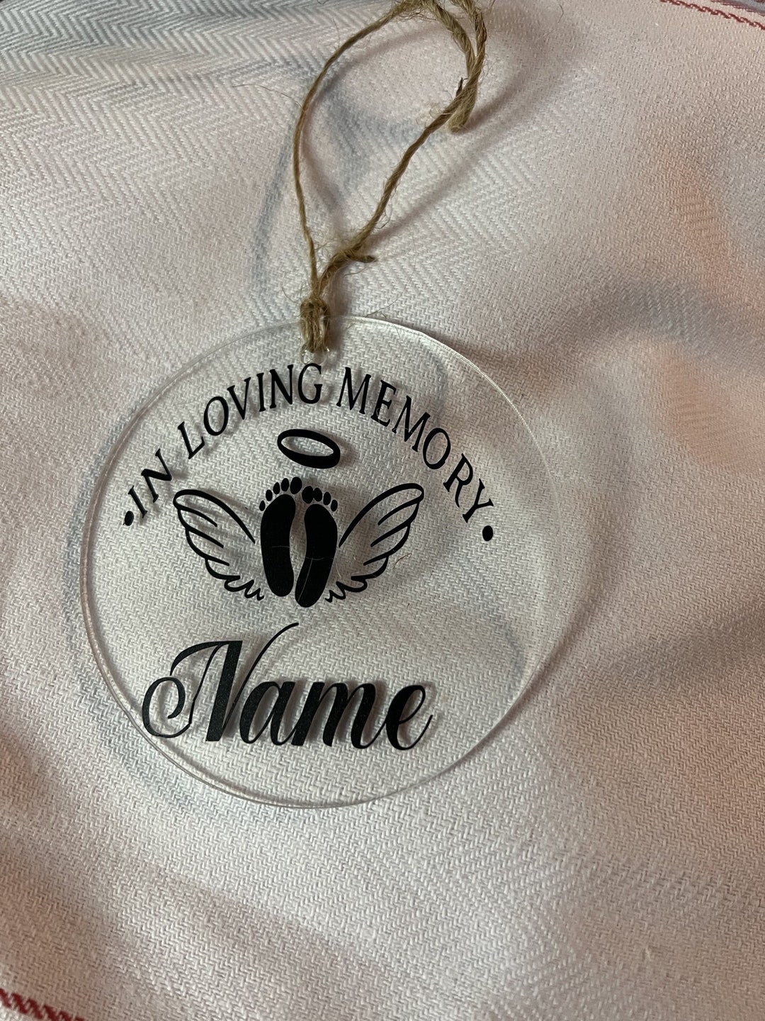 Custom Made "in Loving Memory" Baby or Pet Ornament - Etsy