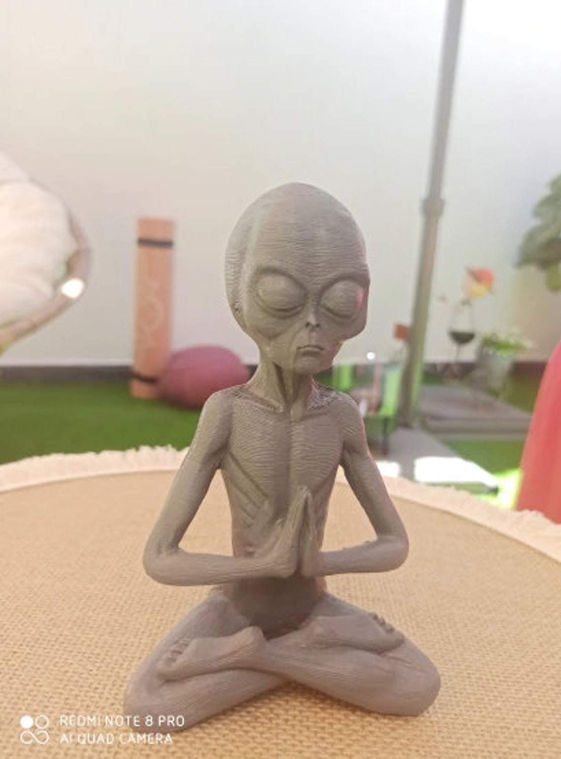 Meditating Alien Resin Statue Garden Ornament Best Art - Etsy
