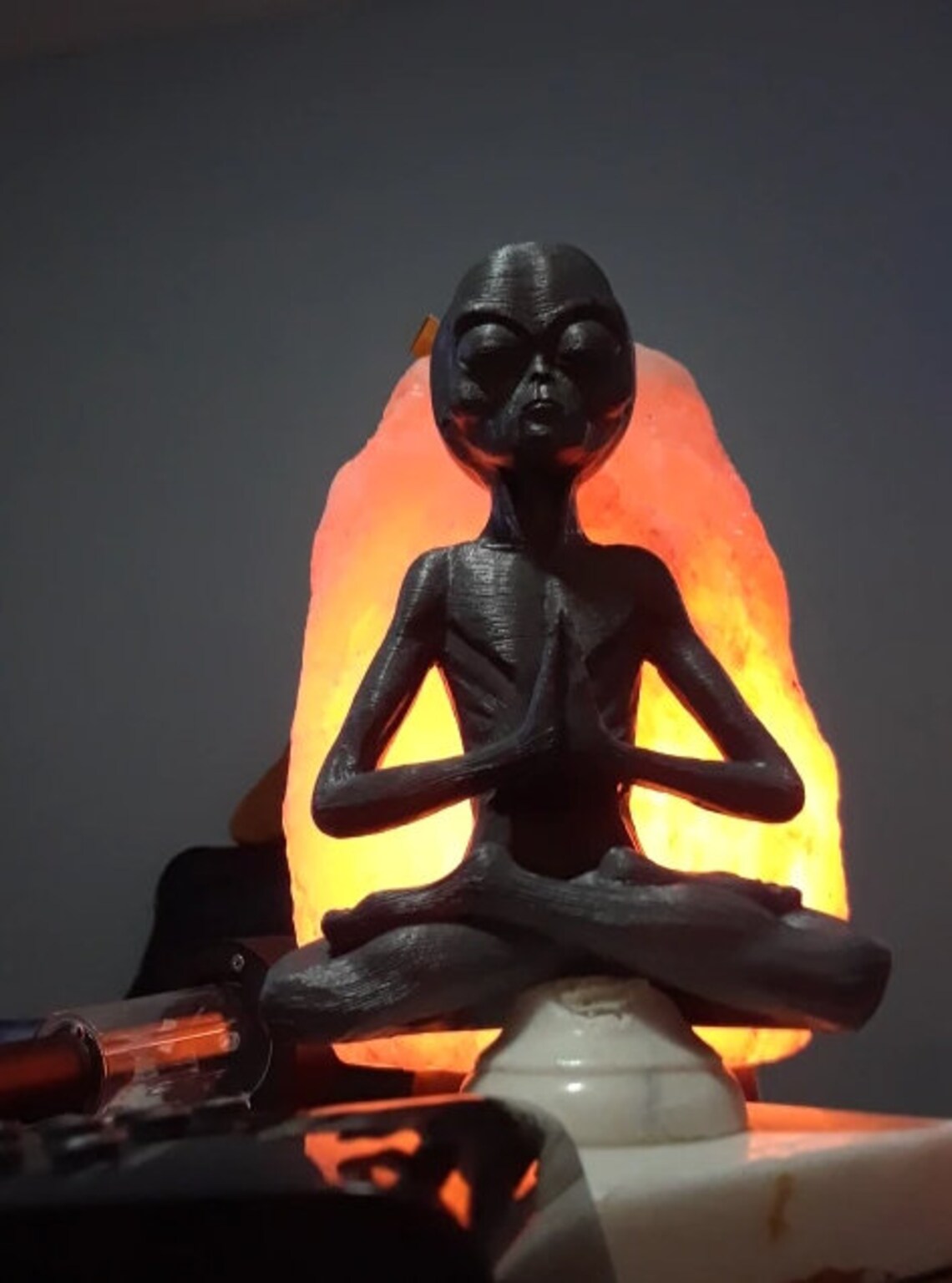 Meditating Alien Resin Statue Garden Ornament Best Art | Etsy