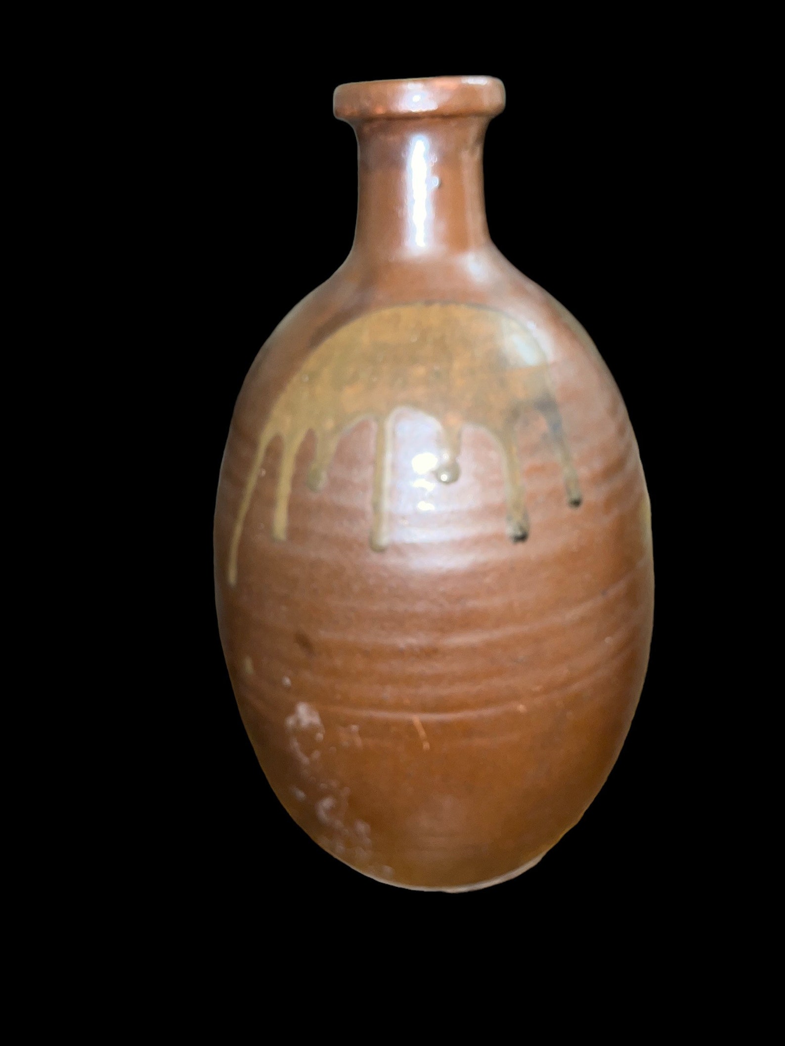 Taishō Period 1900s Tamba Tachikui Drip Glaze Sake Bottle - Etsy