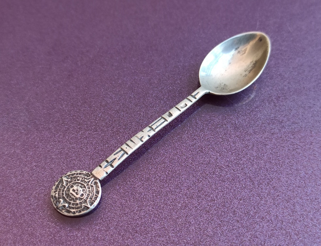 1960 Silver 825 Mexico Spoon, Silver Mexican Souvenir, Collector Spoon ...